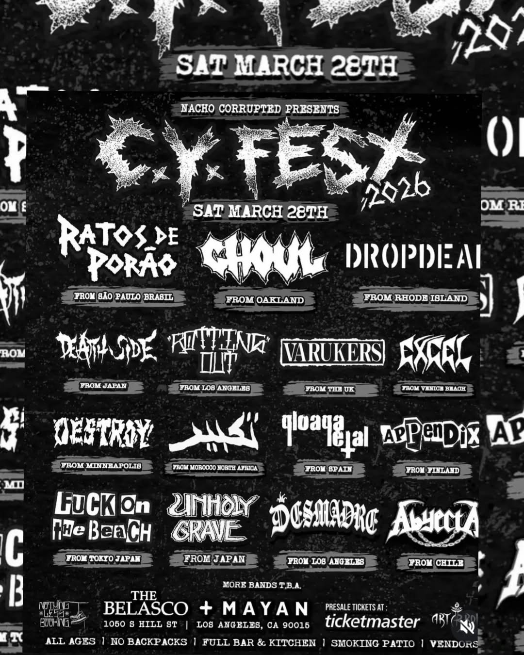 Subhumans, Whiplash, Eyehategod and more announced for C.Y. Fest 2026