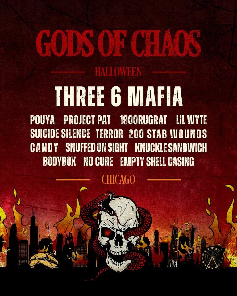 Chicago's Gods Of Chaos announced Three 6 Mafia, Terror, Suicide Silence