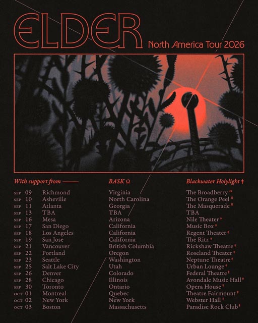 ELDER Announce Fall 2026 North American Headlining Tour